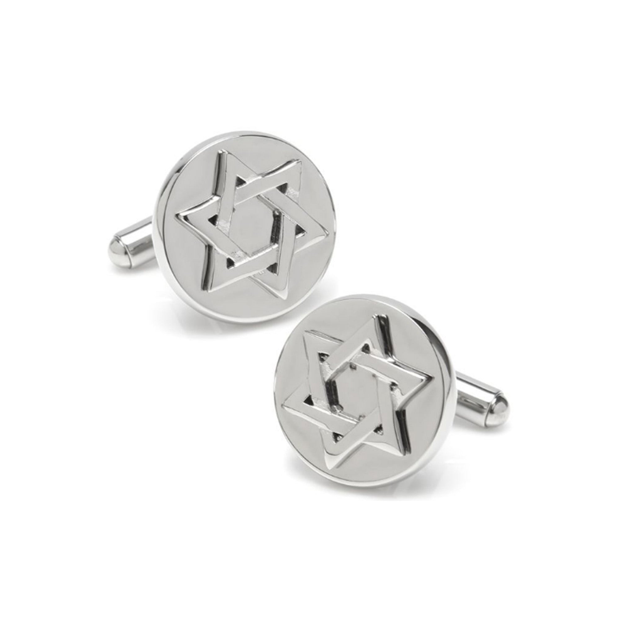 Star of David Cufflinks in Stainless Steel