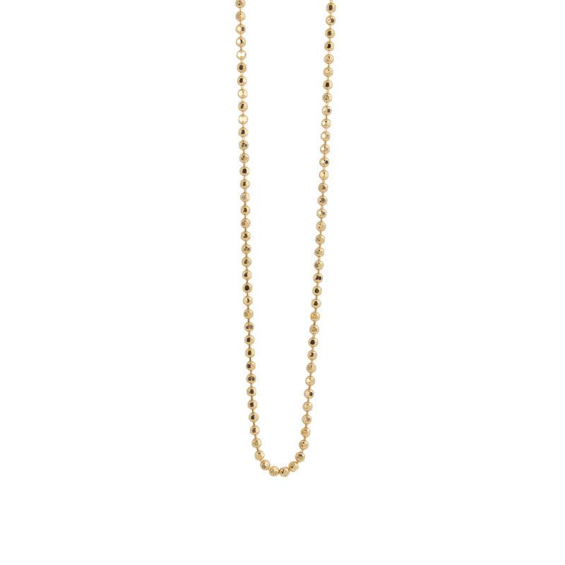 14 KARAT DIAMOND CUT BALL CHAIN