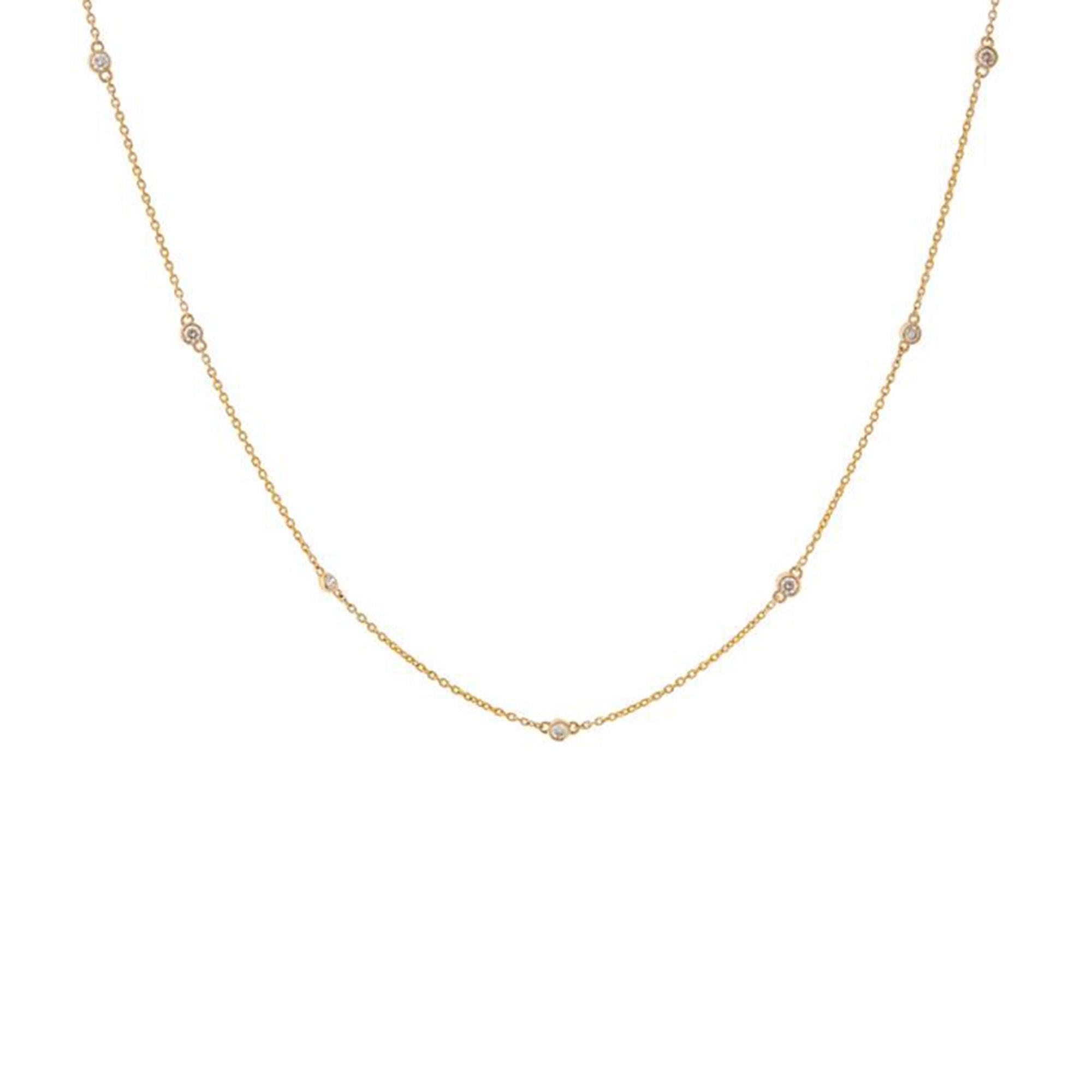 14K GOLD DIAMOND NECKLACE