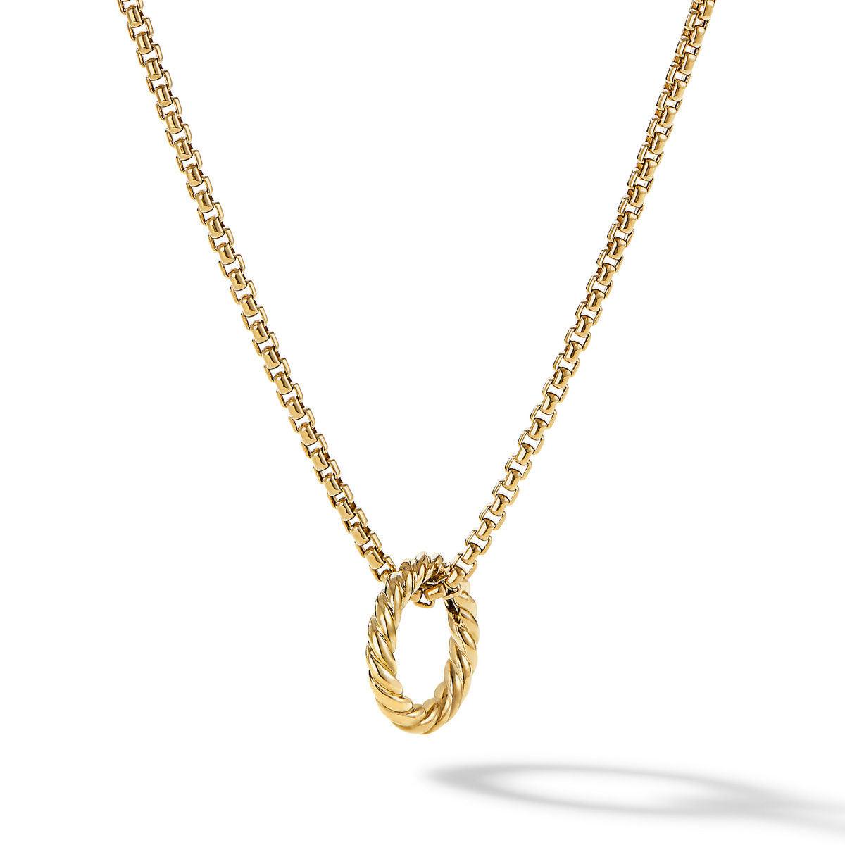 CABLE AMULET HOLDER IN 18K YELLOW GOLD