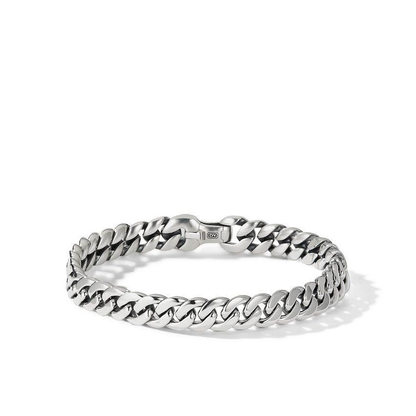 Curb Chain Bracelet In Sterling Silver