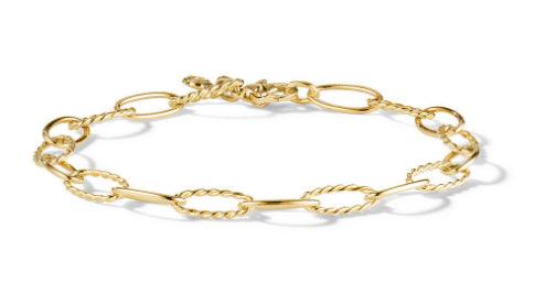 Oval Link Bracelet In 18K Yellow Gold